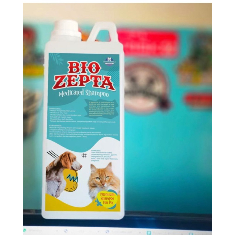 Jual Bio Zepta Medicated Shampoo Kucing dan Anjing 1000ml | Shopee ...