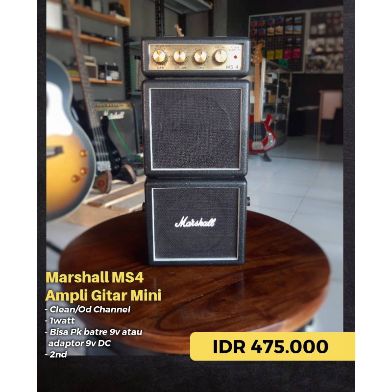Jual Marshall MS4 Ampli Gitar Mini | Shopee Indonesia