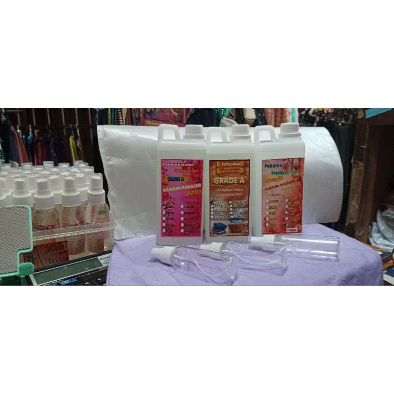 Jual paket parfum ken 1 liter + botol kosong spray 100ml/parfum laundry ...