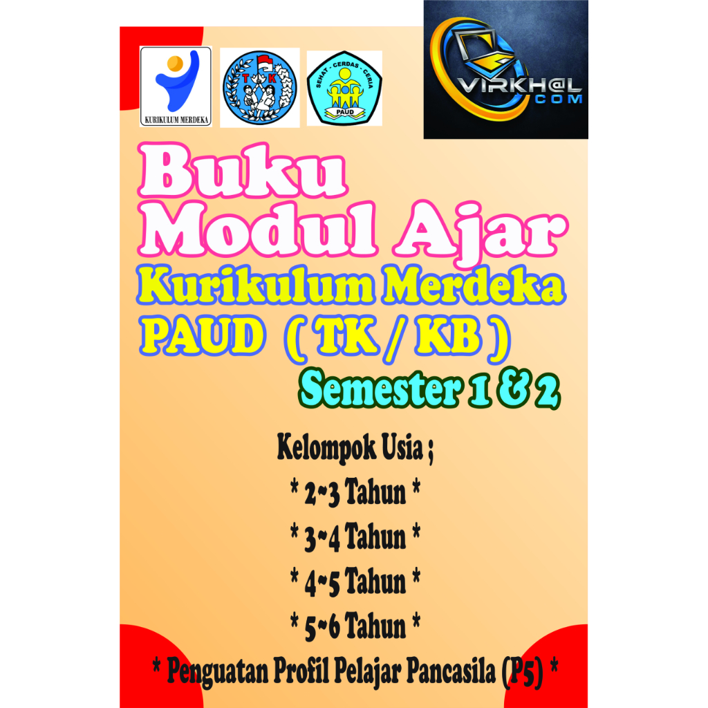 Jual BUKU MODUL AJAR KURIKULUM MERDEKA untuk PAUD (TK/KB) Kelompok A~B (Semeter 1 & 2) | Shopee ...