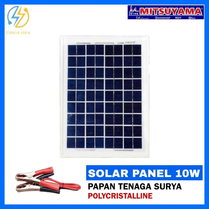 Jual solar panel 10 wp solar cell tenaga surya / papan pembangkit ...