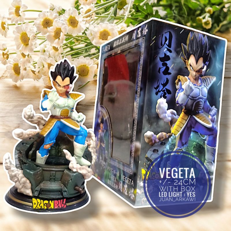Jual Action Figure Diorama Dragon Ball Z Vegeta ( LED Light ) | Shopee ...