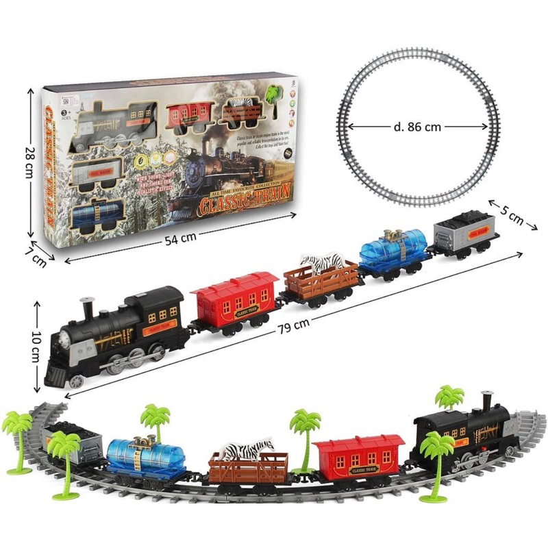 Jual Mainan Anak Kereta Api Uap Kereta Asap Military Train 9908 Classic ...