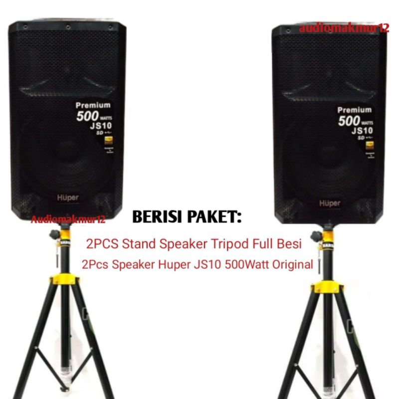 Jual Speaker Aktif Huper JS10 JS 10 15 Inch 500 Watt Original Komplit ...