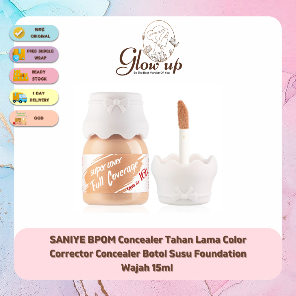 Jual SANIYE BPOM Concealer Tahan Lama Color Corrector Concealer Botol ...