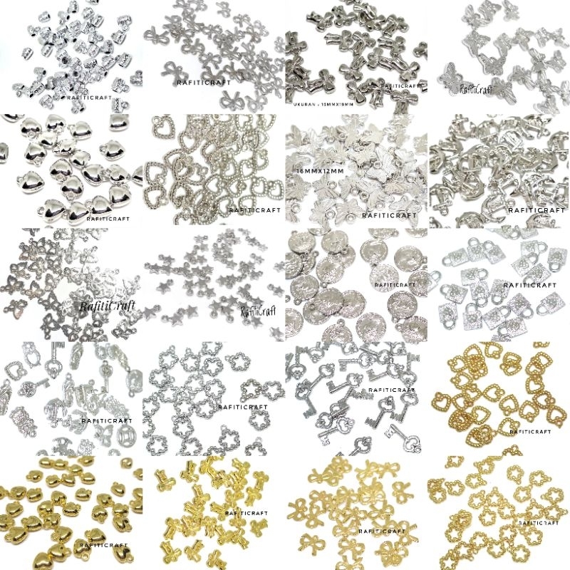 Jual Manik Charm Ringan (PLASTIK) Ccb Bintang Kupu Pita Jangkar Bunga ...