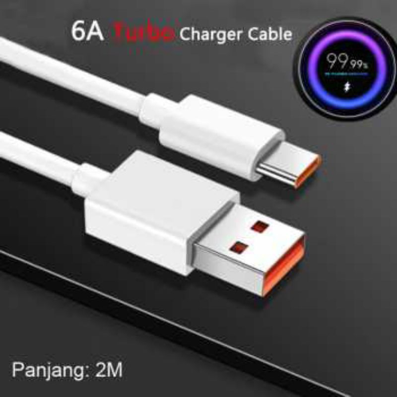 Jual Kabel Data USB Type C Multifungsi Fast Charging 6A 2M | Shopee ...