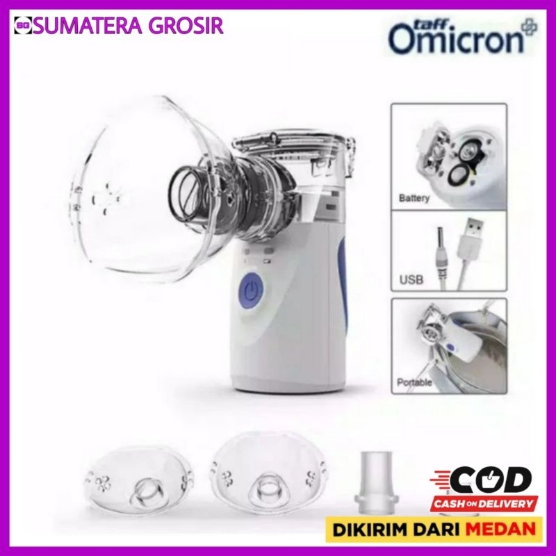 Jual Taff Omicron YM-3R9 - Alat Terapi Pernafasan Asma Ultrasonic Inhale Nebulizer Mini Portable ...