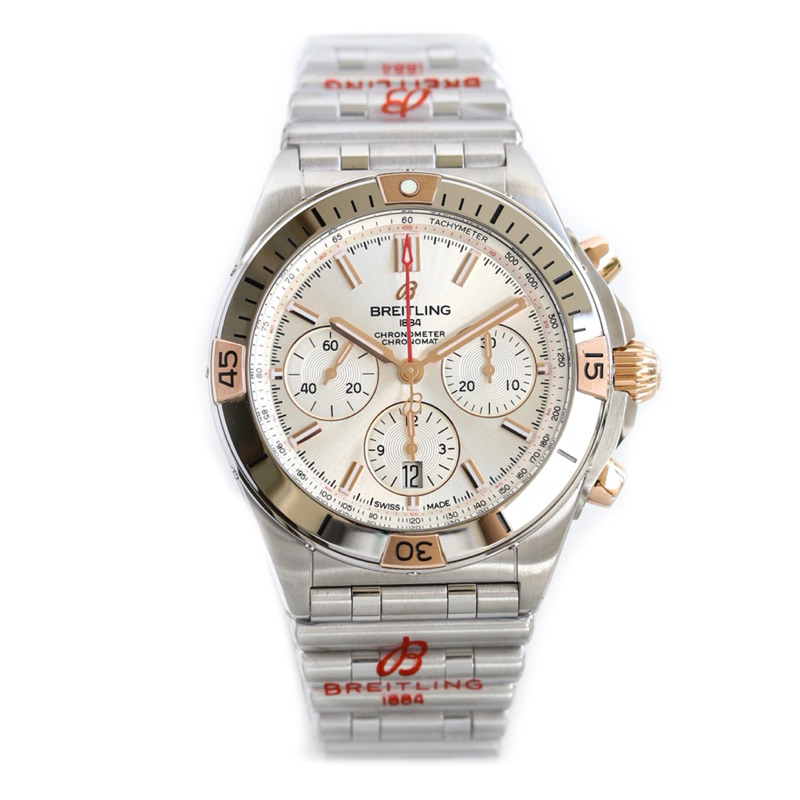 Jual Jam Automatic Swiss Chronomat B01 42 Silver Dial Ref ...