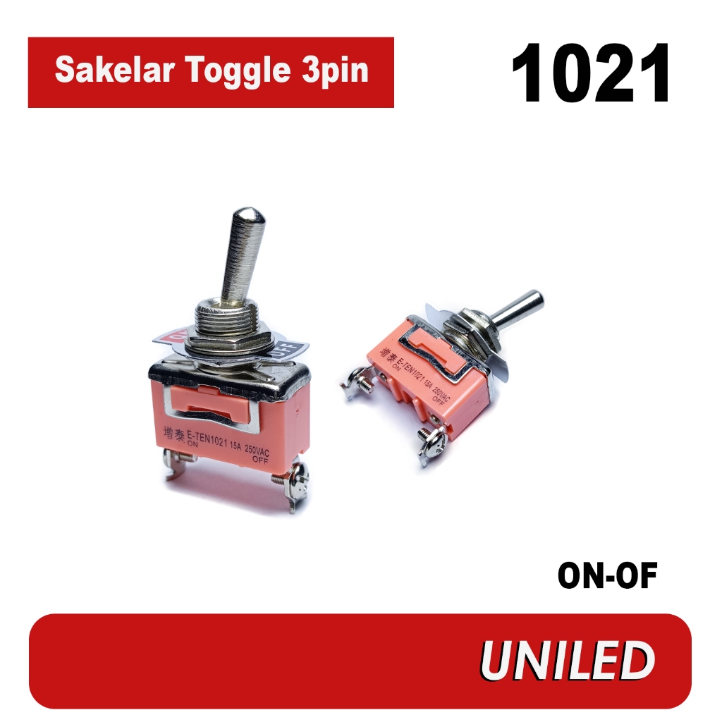 Jual SAKELAR SAKLAR TOGGLE BESAR ON-OF SWITCH 2PIN 1021 15A 250VAC ...