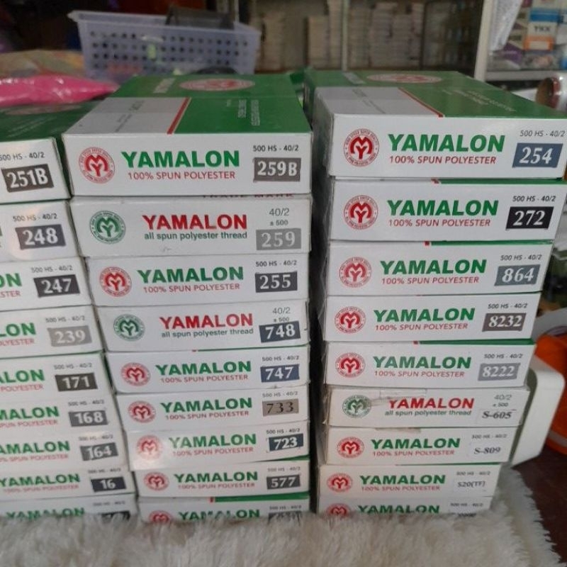 Jual [6/6] Benang Jahit Yamalon 500 yds Abu Abu | Shopee Indonesia