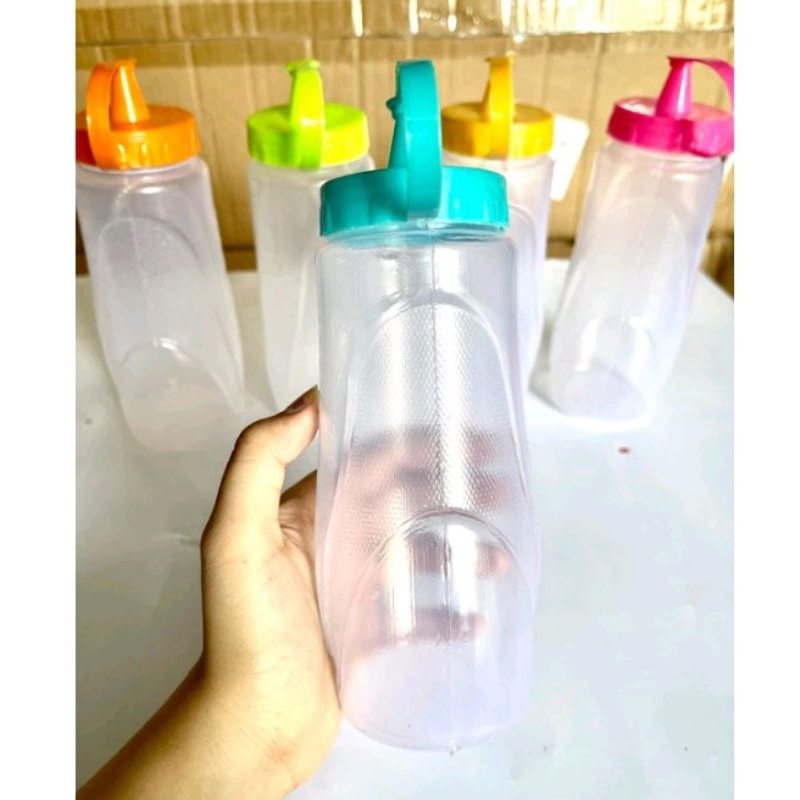Jual Botol Bening Saos Kecap / Botol Serbaguna 500ml | Shopee Indonesia
