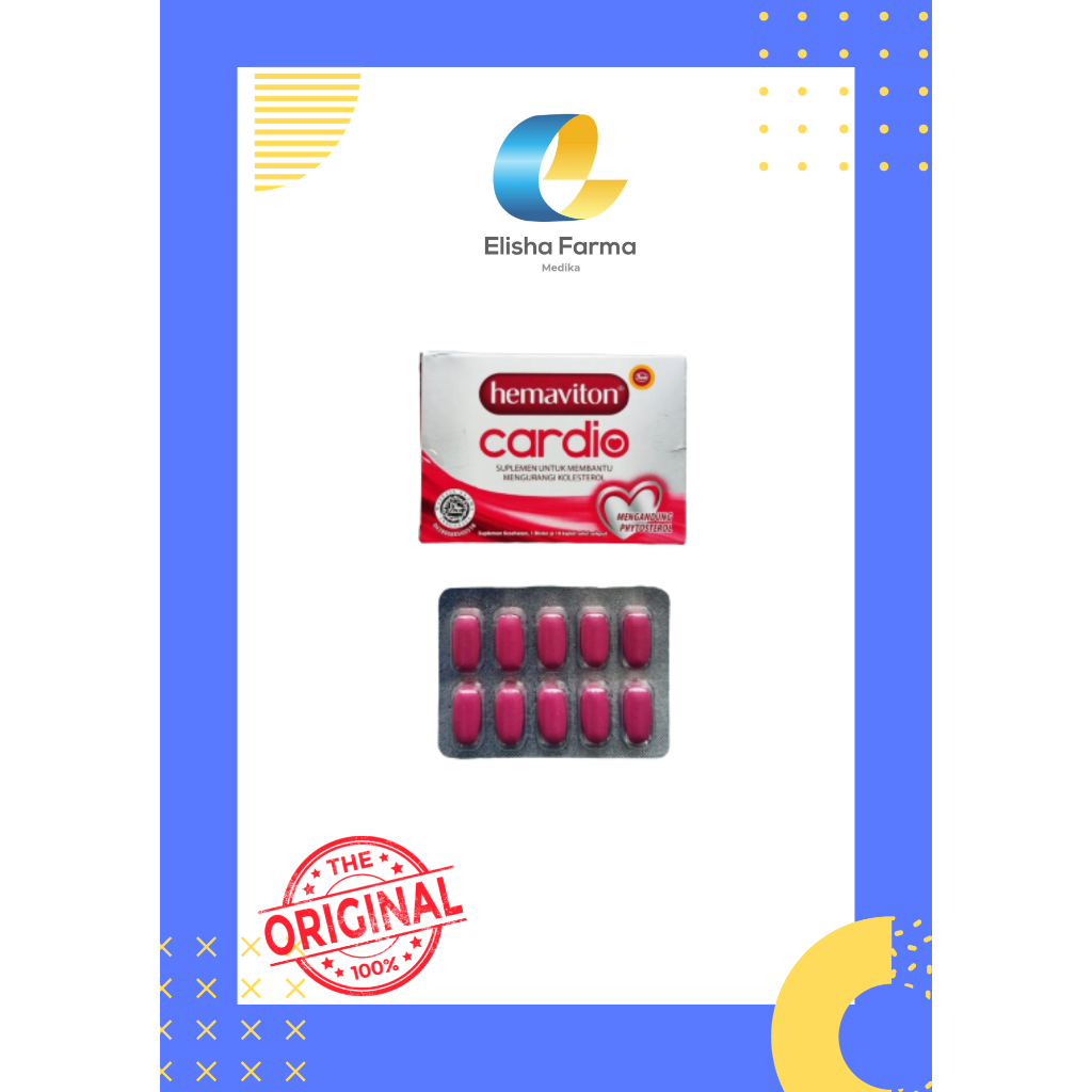 Jual Hemaviton Cardio Tablet (Strip 10kaplet) - Hemafiton Kardio ...