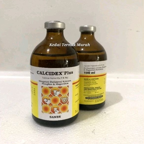 Jual Calcidex Plus 100 ml Injeksi Obat Lumpuh Ambruk Sapi Kambing Domba ...