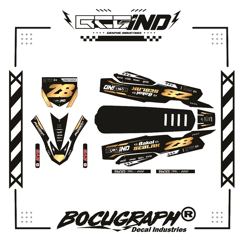 Jual DECAL BEBEK RBT VEGA NEW FULL CUSTOM | Shopee Indonesia