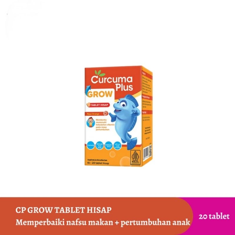 Jual Curcuma Plus Grow Tablet Hisap | Shopee Indonesia