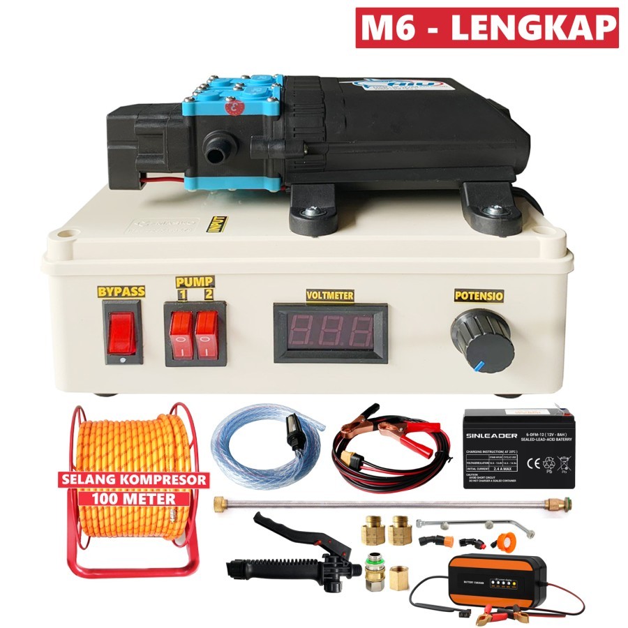 Jual Paket Pompa Box M6 Selang Kompresor - Lengkap tinggal pakai - 100 ...