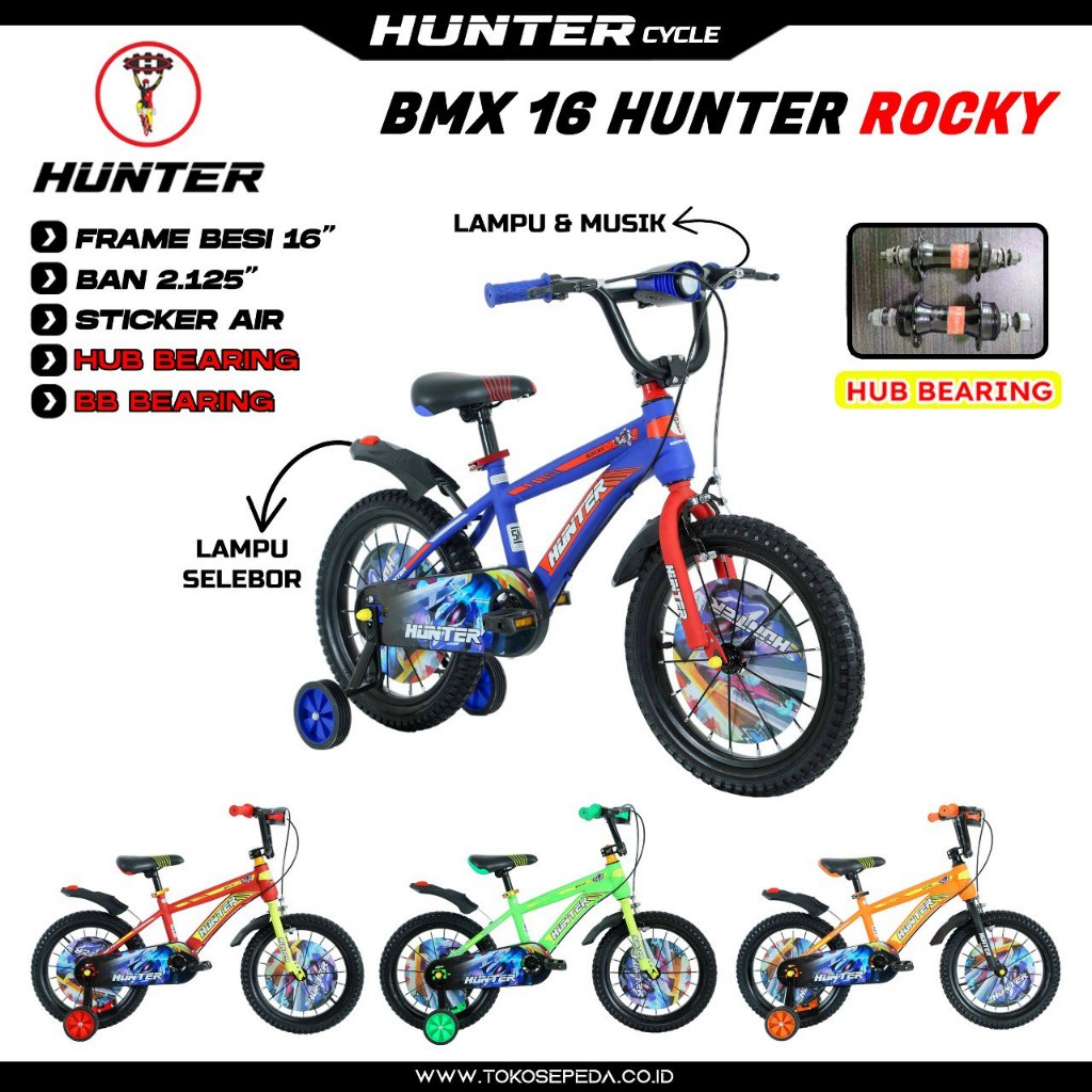 Jual SEPEDA ANAK LAKI-LAKI BMX 16" HUNTER ROCKY | Shopee Indonesia
