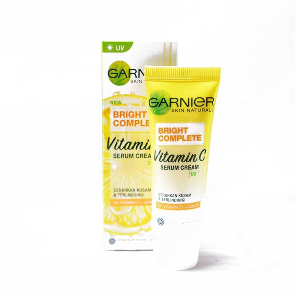 Jual GARNIER Bright Complete Vitamin C Serum Cream UV 20ml | Shopee Indonesia