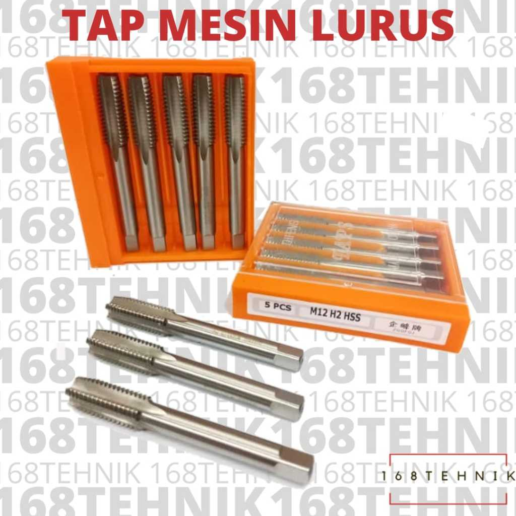 Jual TAP MESIN LURUS M3 M4 M5 M6 M8 M10 M12 / TAP MESIN PO / TAP MESIN ...