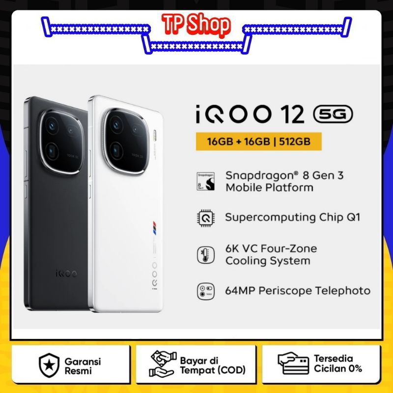 Jual VIVO IQOO 12 16/512 NEW BNIB GARANSI RESMI | Shopee Indonesia