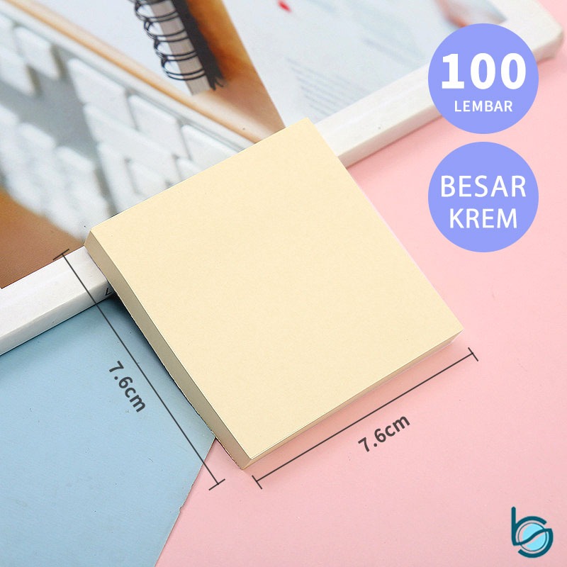 Jual COD STICKY NOTE POLOS / STICKY NOTES PENANDA HALAMAN / STICK NOTE ...