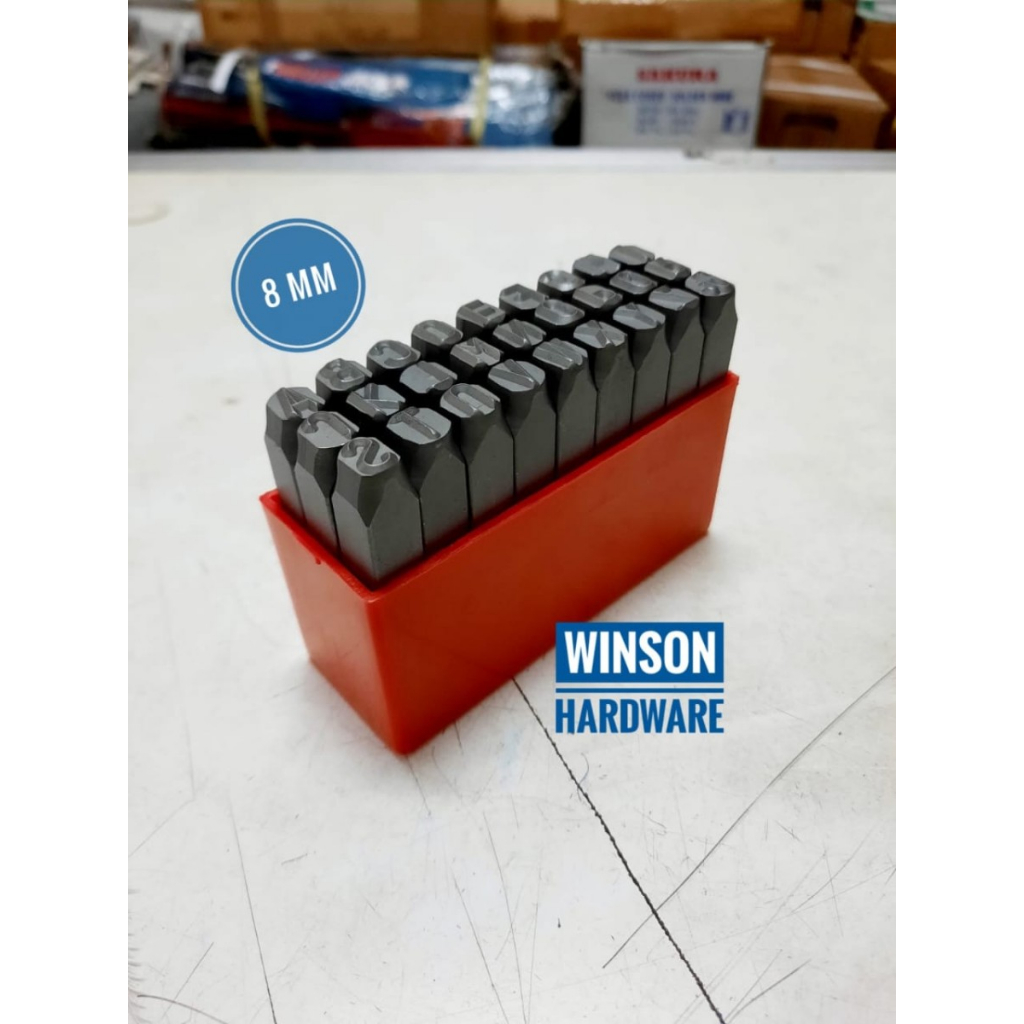 Jual Alat Ketok Huruf Rangka Mesin 8mm Letter Stamp Punch Set 8 mm ...