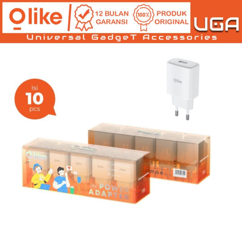Jual [10 Pcs] Charger Olike C109 Adapter Charger Fast Charging 2.4A ...