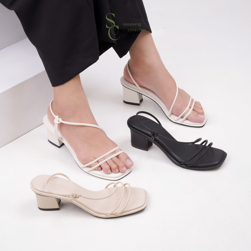 Jual Sepasang Collection Maeve Sandal Heels Wanita Hak 5 Cm | Shopee ...