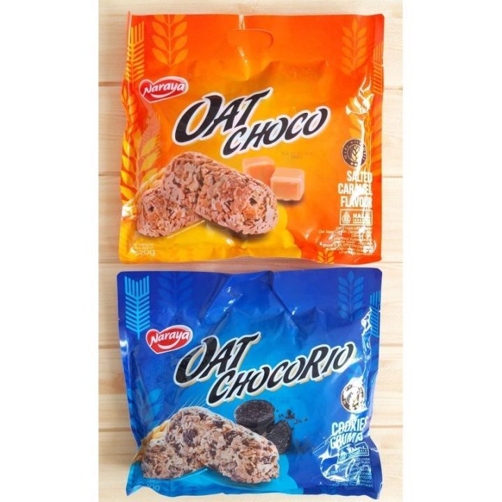 Jual Naraya Oat Chocorio Cookies Crumbs / Oat Choco Salted Caramel ...
