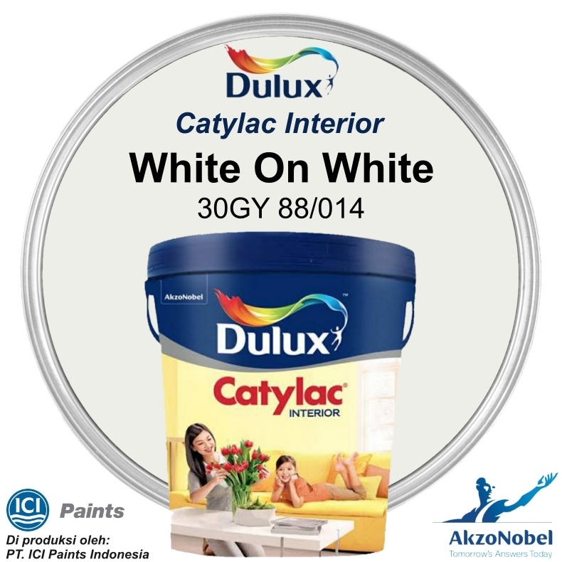 Jual CAT DULUX CATYLAC INTERIOR 5 KG - WHITE ON WHITE 30GY 88/014 ...