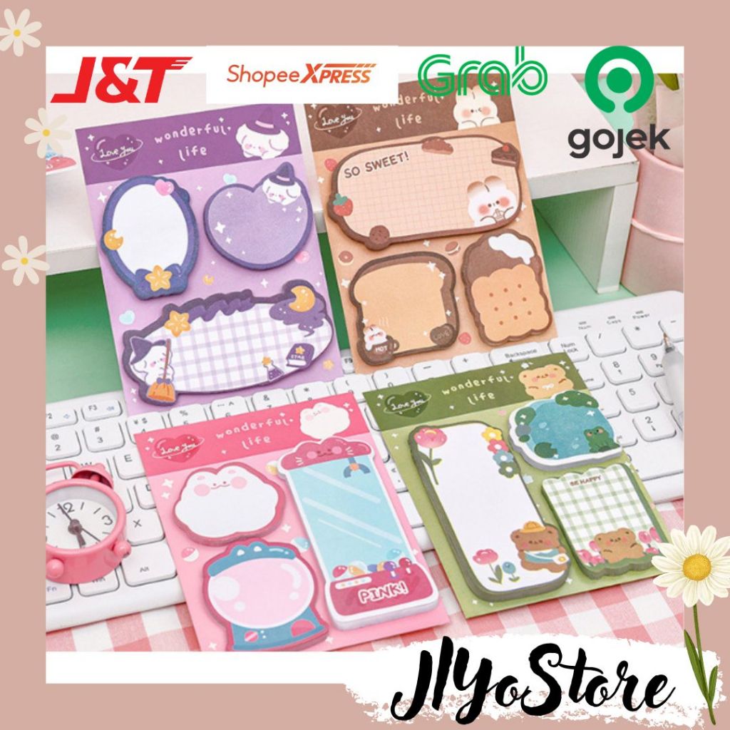 Jual Sticky Notes Notepad Memo Paper Kertas Pengingat Perlengkapan ...
