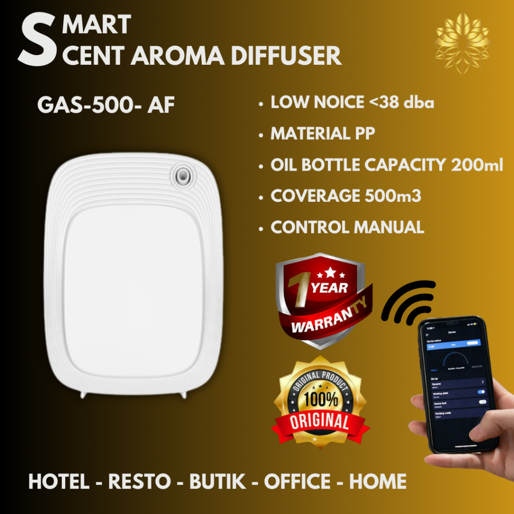Jual Mesin Scenting Smart Diffuser GAS 500 AF Pengharum Ruangan Ambune ...