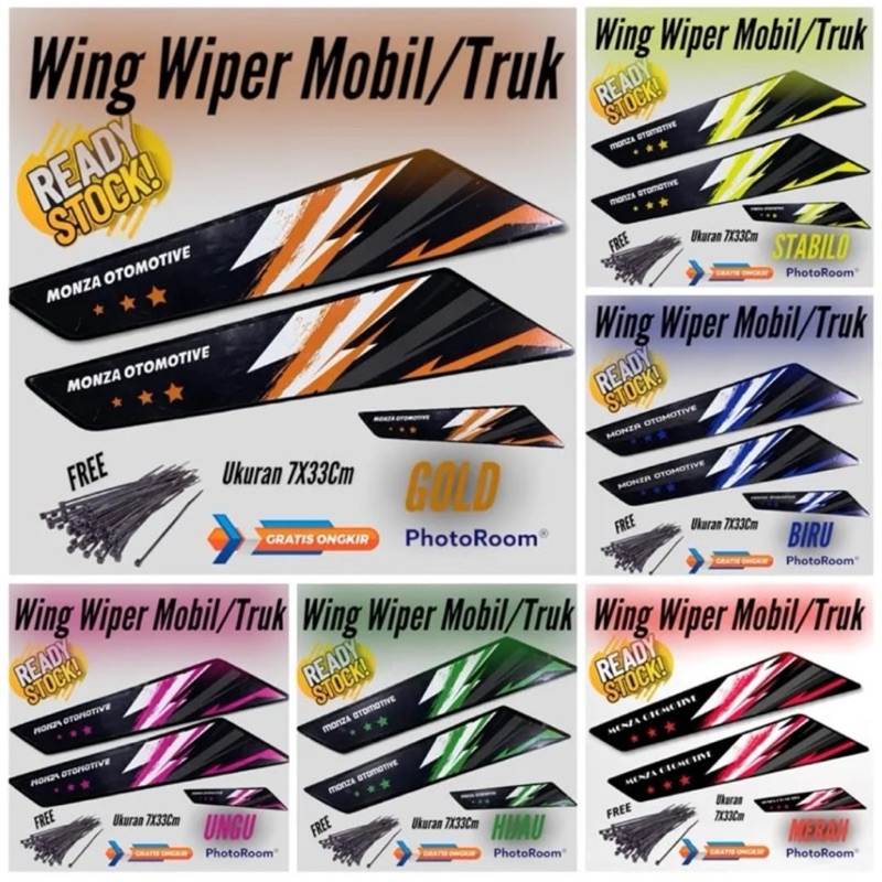 Jual Wing Wiper Mobil/Truk Otomotif Printing Biru | Shopee Indonesia