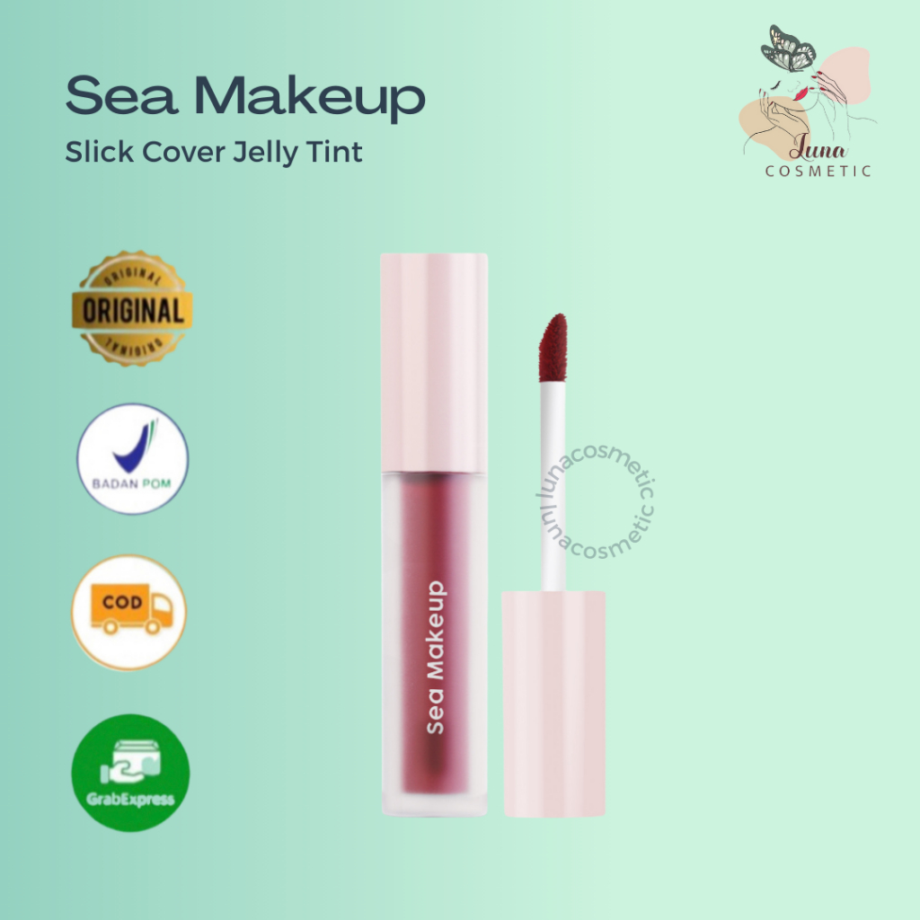 Jual Sea Makeup Slick Cover Jelly Tint finishing glossy Hydrating ...