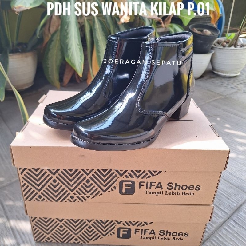 Jual SEPATU PDL SUS WANITA KILAP SERI 01 HAK 3 DAN 5 CM SEPATU PDL SUS ...
