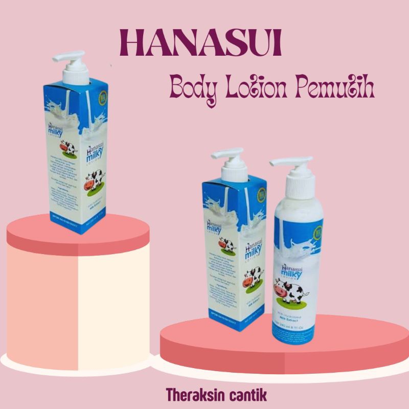 Jual (COD)HANASUI BODY LOTION MILKY | 230ML | Shopee Indonesia