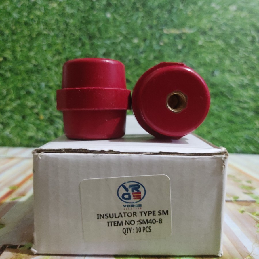 Jual Isolator Type SM 40-8 Merah Gaitor Panel sm40-8 dudukan busbar | Shopee Indonesia