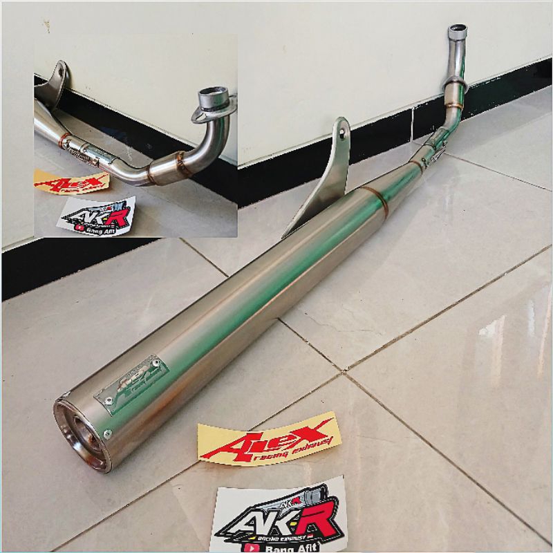 Jual ANEKA MODEL Knalpot motor model supra win kleper bass powerbom ...