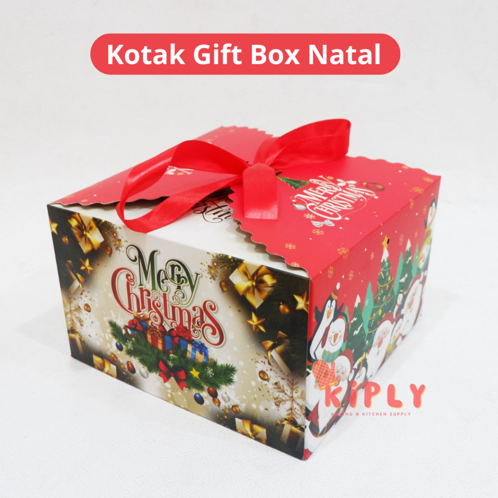 Jual Kotak Gift Box Natal/Hampers Natal/ Kotak Kado Natal/ Gift Box ...