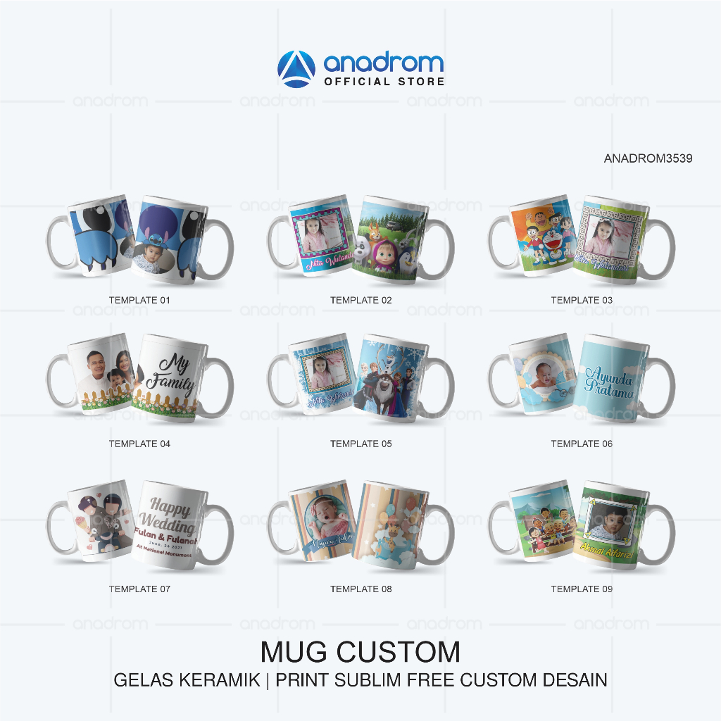 Jual Cetak Mug Custom | Mug Import | Print Mug Gelas Souvenir | Tempah ...