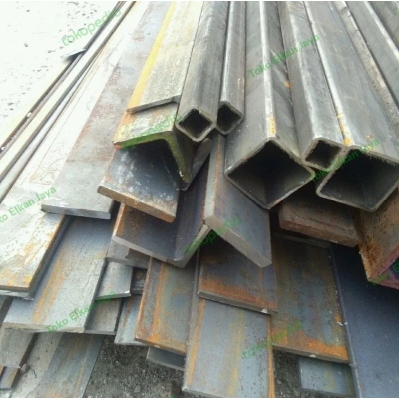 Jual Plat Strip Besi 1 2 inci 1in 2in Tebal panjang 1 Meter | Shopee ...