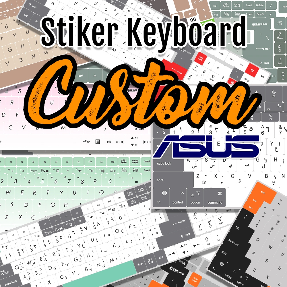 Jual Stiker Keyboard ASUS | Universal Garskin Keyboard ASUS | Stiker ...