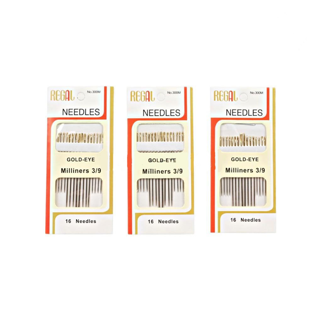 Jual JARUM JAHIT TANGAN REGAL GOLD EYE MILINERS 3/9 isi 16pcs / REGAL 1 ...