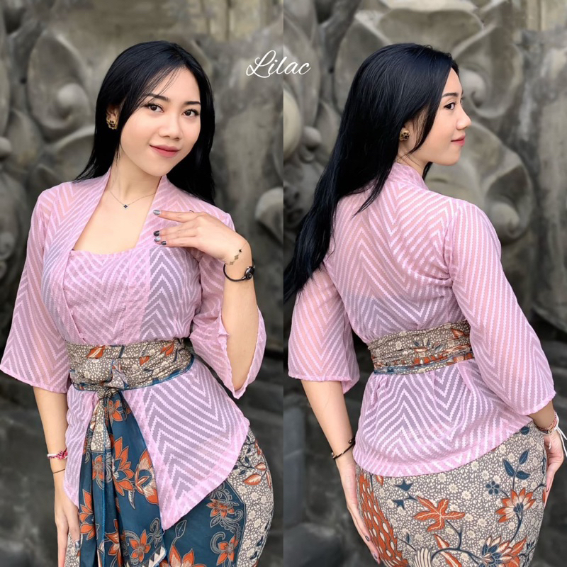 Jual kebaya jadi bahan saten silk,kby uragiri | Shopee Indonesia