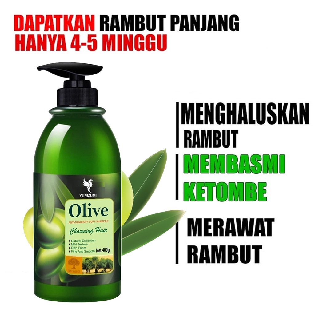 Jual [ COD ] Shampoo Zaitun OLIVE Extract Hair Threatment Anti Ketombe / Dandruff & Anti Rontok ...