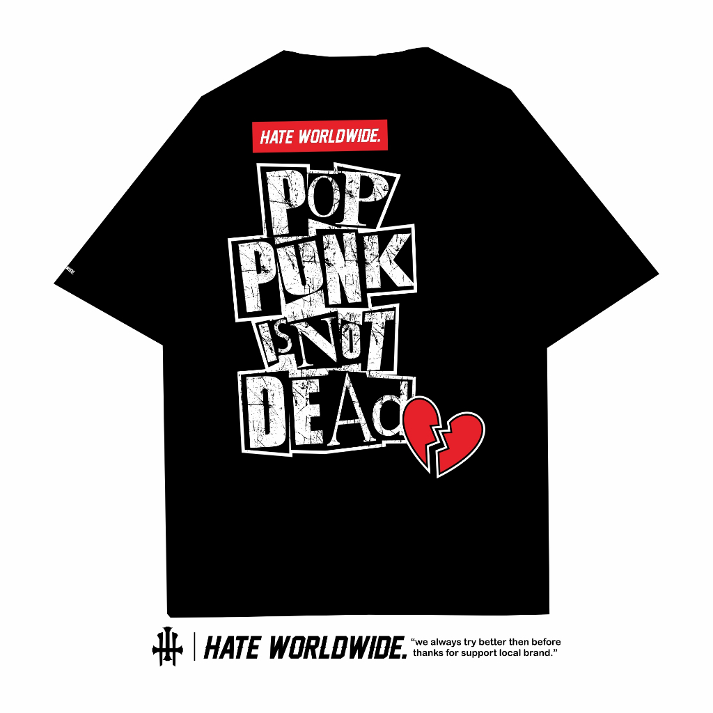 Jual TSHIRT HATE WORLDWIDE POP PUNK 3 | Shopee Indonesia