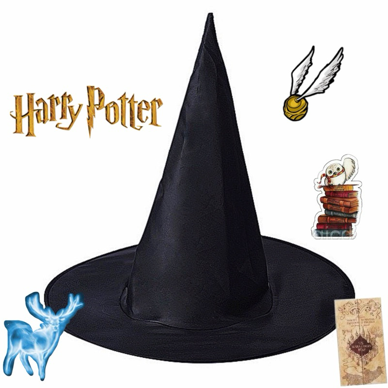 Jual Halloween Steeple Magic Hat /sorting hat/topi Penyihir/ Witch Hat ...