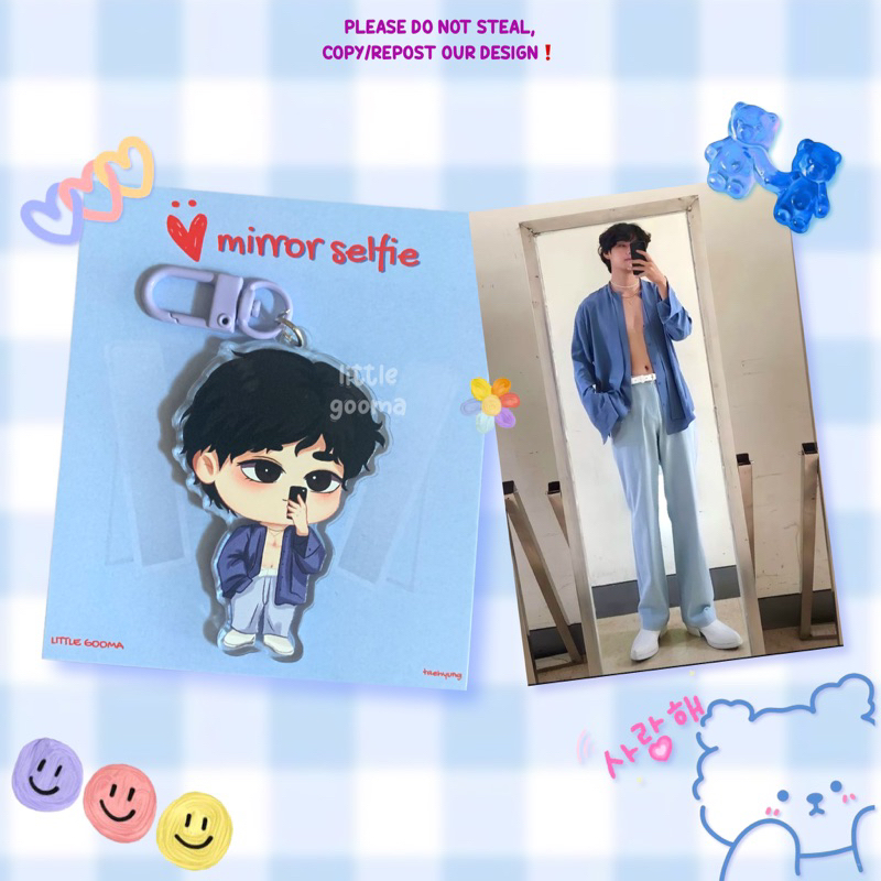 Jual Keychain BTS V Collection by Little Gooma - Gantungan Kunci BTS V ...
