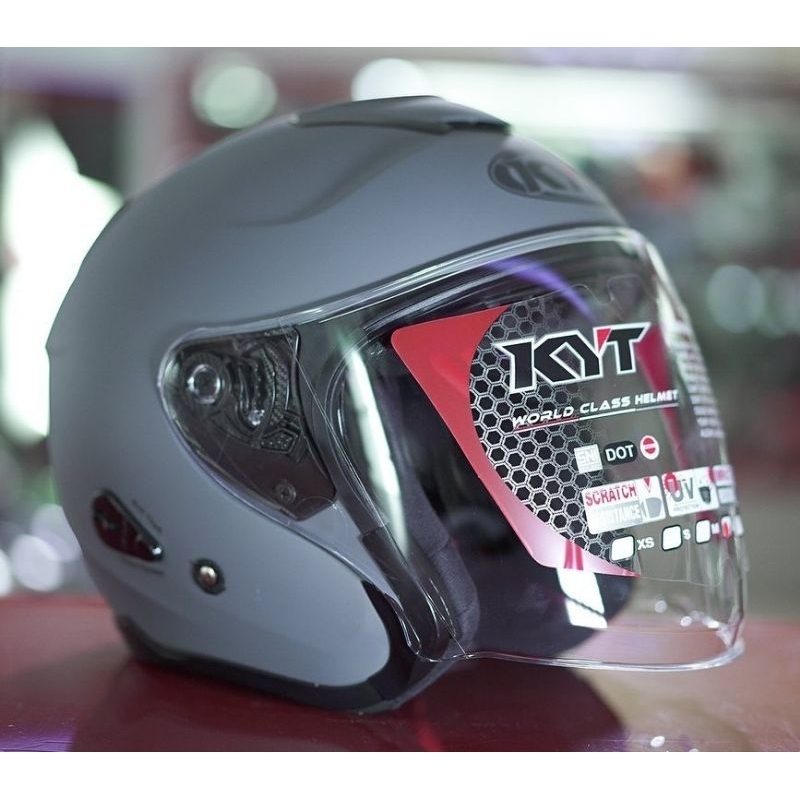 Jual KYT KYOTO R SOLID ORIGINAL | ALL VARIANT | HELM MOTOR HALF FACE ...